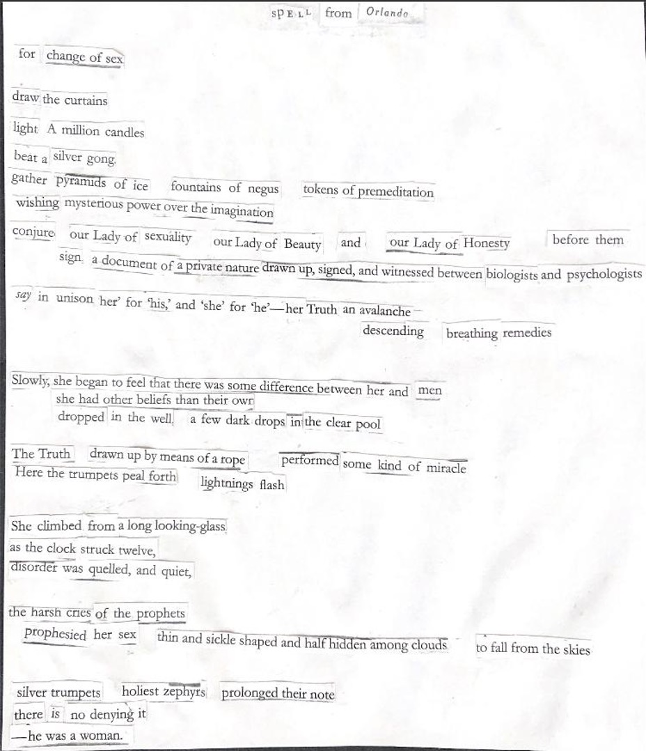 Spell from Orlando by Isabel Grey | issue no 4 | new words {press}